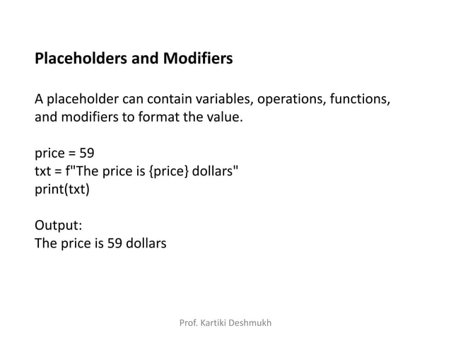 Python Strings and strings types with Examples | PPTX