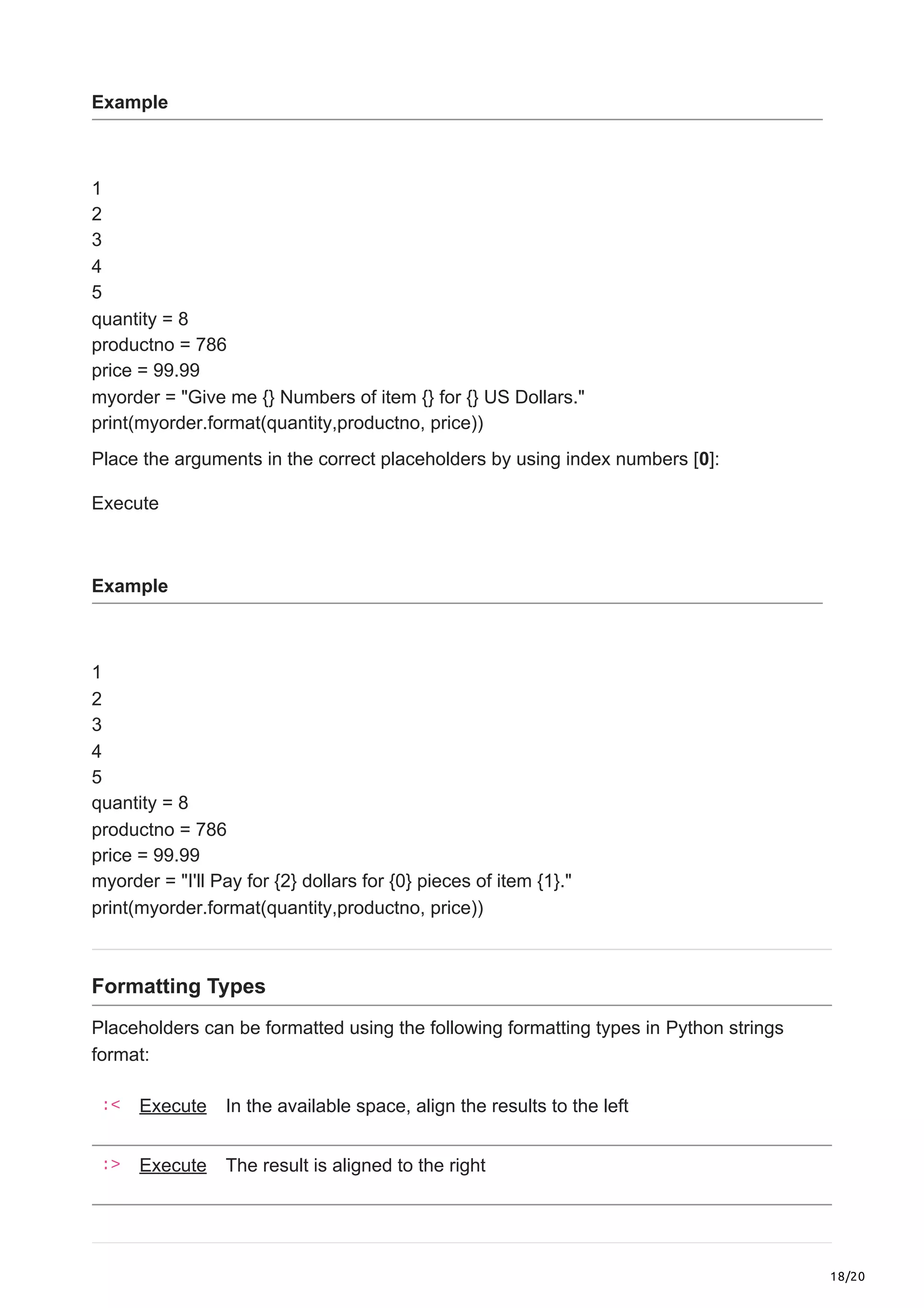Python Strings Format Pdf