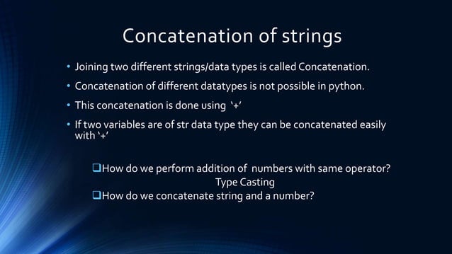 Python strings presentation | PPTX | Programming Languages | Computing