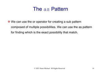 Structural Pattern Matching in Python | PPT
