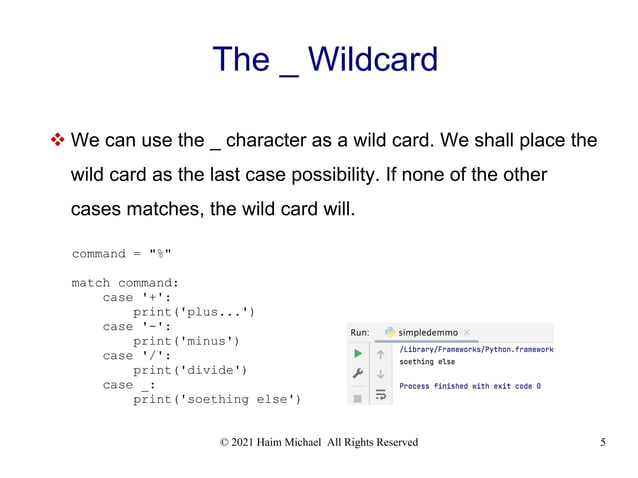 Structural Pattern Matching In Python Ppt 