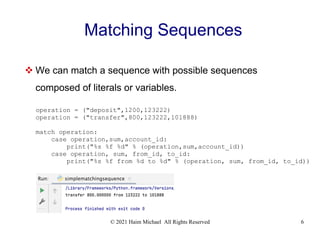 Structural Pattern Matching in Python | PPT