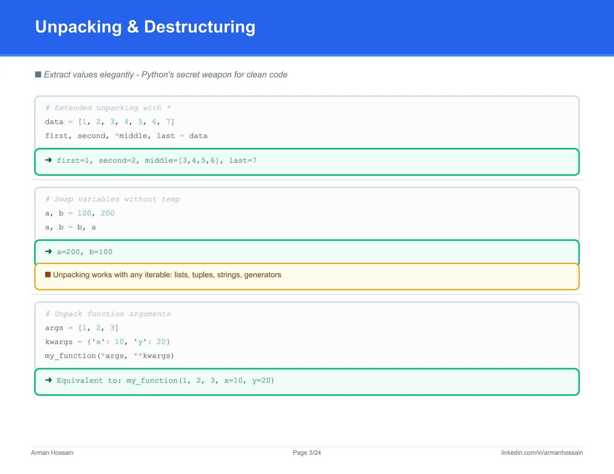 Python Syntax Cheat Sheet - Data Engineer Edition | PDF