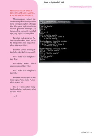 Road to PythonTeX | PDF