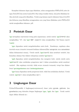PythonTeX Quick Start | PDF