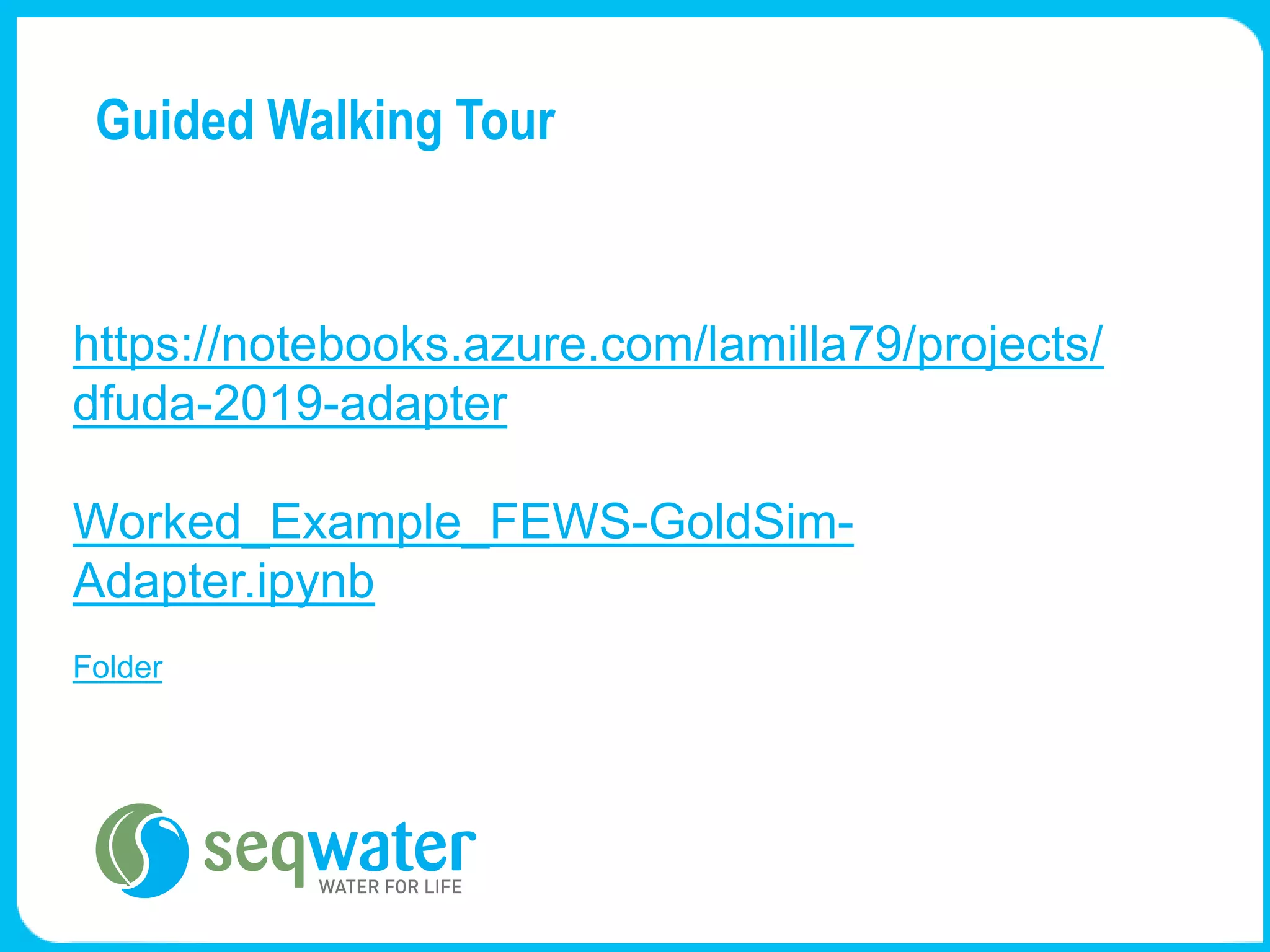 Python the lingua franca of FEWS | PPT