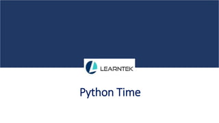 Python time | PPTX