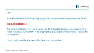 Python time | PPTX