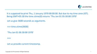 Python time | PPTX