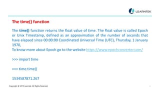 Python time | PPTX
