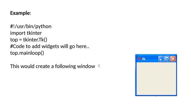 About Python Tkinter And Creating A Gui Pptx Operating Systems Computer Software And