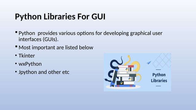 About Python Tkinter And Creating A Gui Pptx Operating Systems Computer Software And
