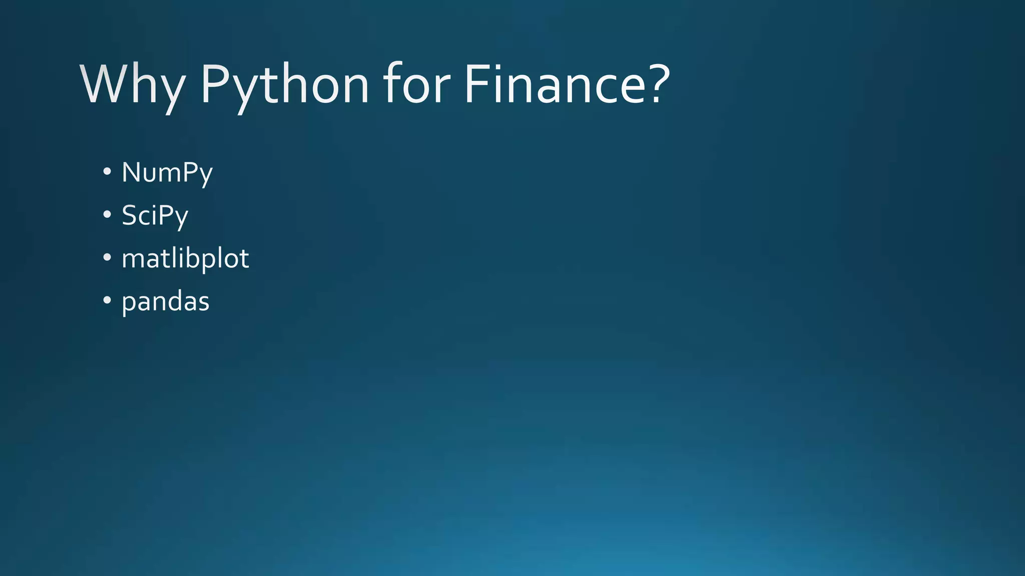 Python trading | PPT