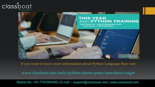 Python Training in Pune | PPT