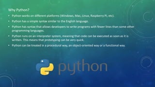 Python training | PPT