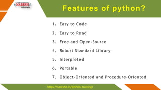 Best Python_Training_-_NareshIT | PPT