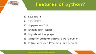 Best Python_Training_-_NareshIT | PPT