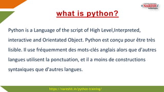 Best Python_Training_-_NareshIT | PPT