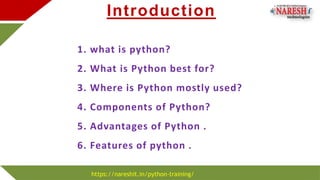 Python_Training_-_NareshIT_ | PPT
