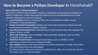 Python training course in Marathahalli with placements | PPTX