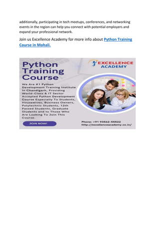 Python Training Course in Mohali | PDF