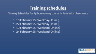 Python training course in pune with placement | PPT