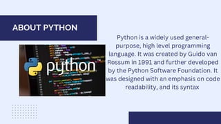 BEST PYTHON CODING TRAINING COURSES INSTITUTE IN CHANDIGARH | PPT