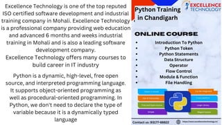 Python Training in Chandigarh | PPT