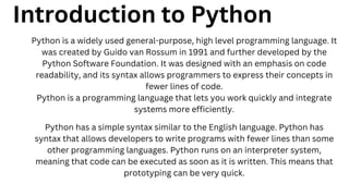Python Training in Chandigarh | PPT
