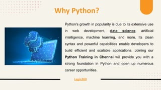 Advanced Python Training in Chennai at Login360 | PDF