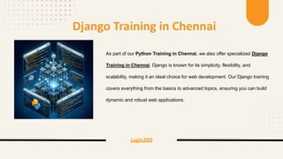 Advanced Python Training in Chennai at Login360 | PDF | Web Development ...