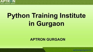 Python Training in Gurgaon.pdf