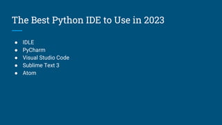 Python Training in Noida | PPT