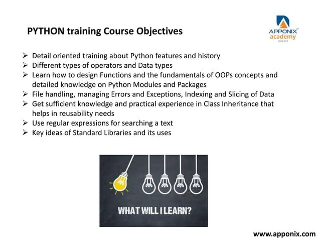 Python training in pune | PPT