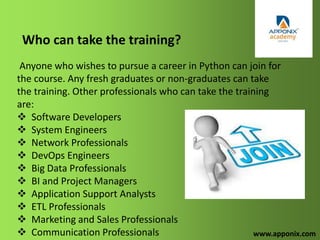 Python training instutute in mumbai | PPT