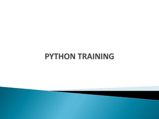Python training in hyderabad | PPT