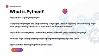 Python Training in Chandigarh | PDF | Web Development | Internet