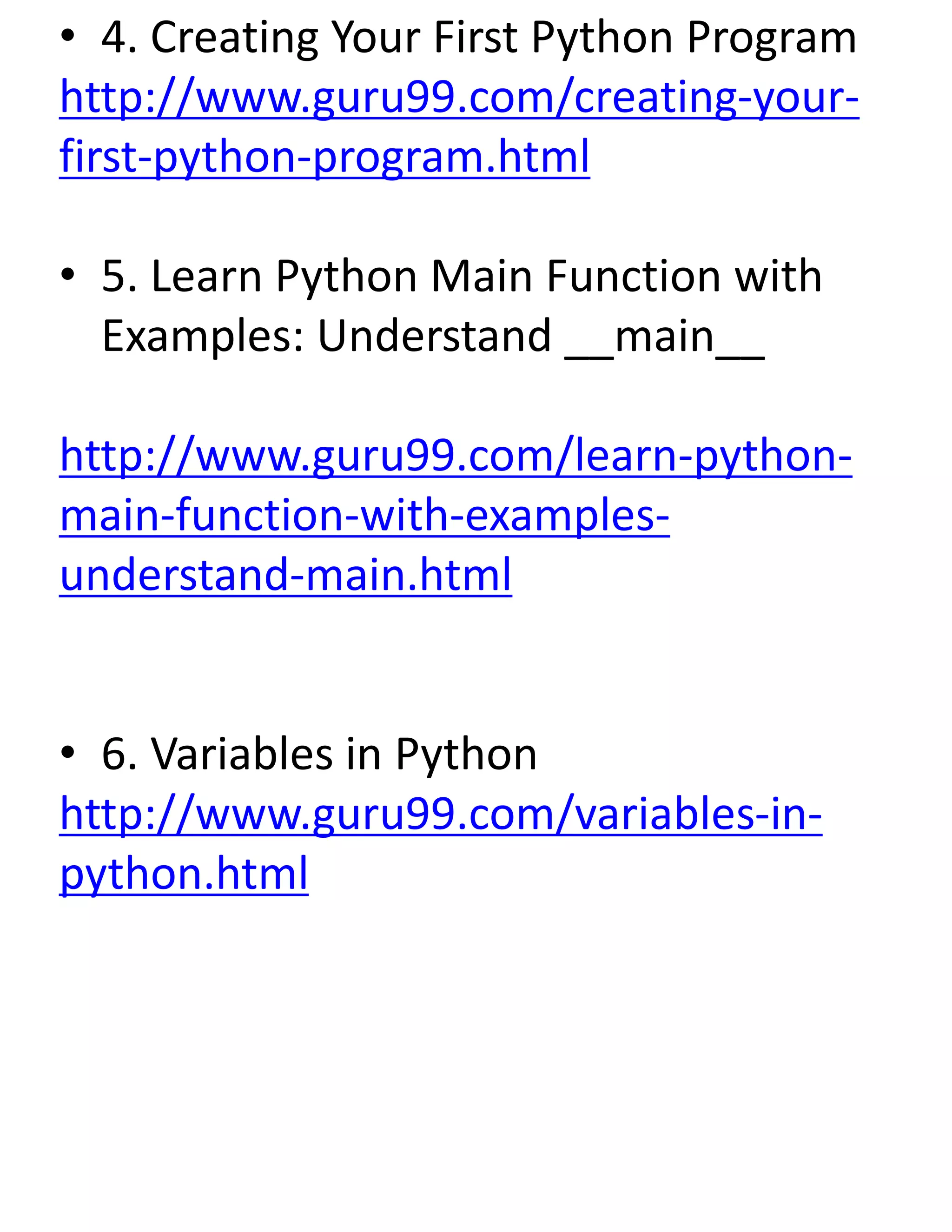 Python tutorial | PDF