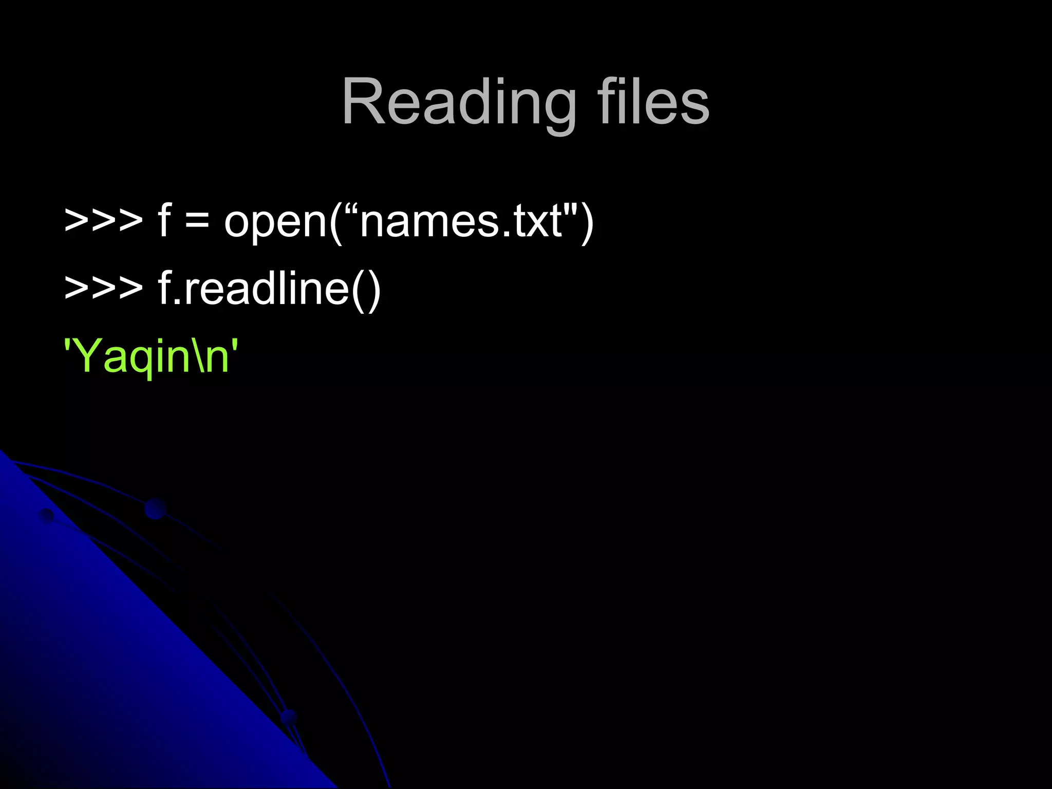 Python tutorial | PPT