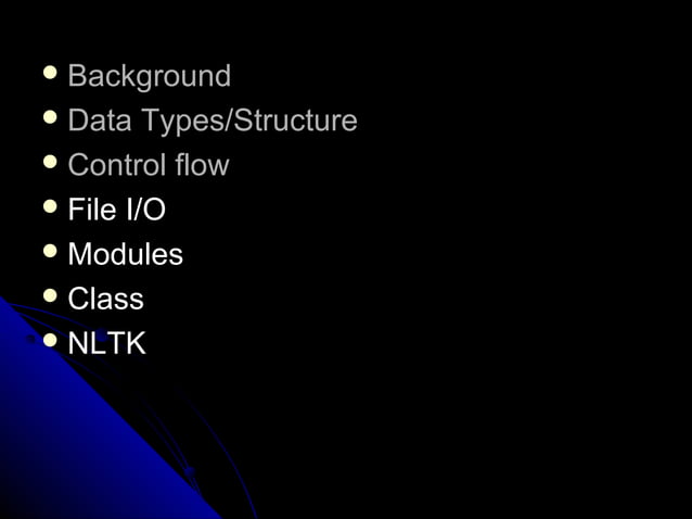 Python tutorial | PPT