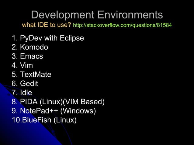 Python tutorial | PPT