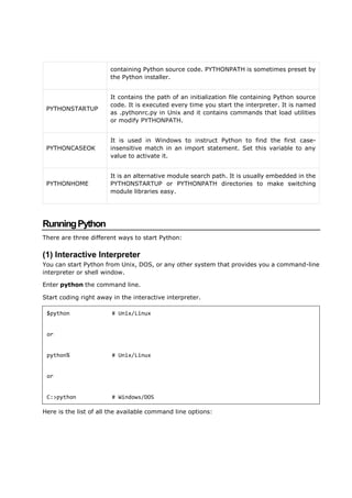 Python tutorial | PDF | Programming Languages | Computing