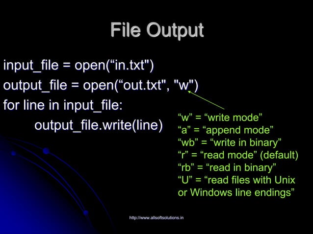 Python tutorial | PPT