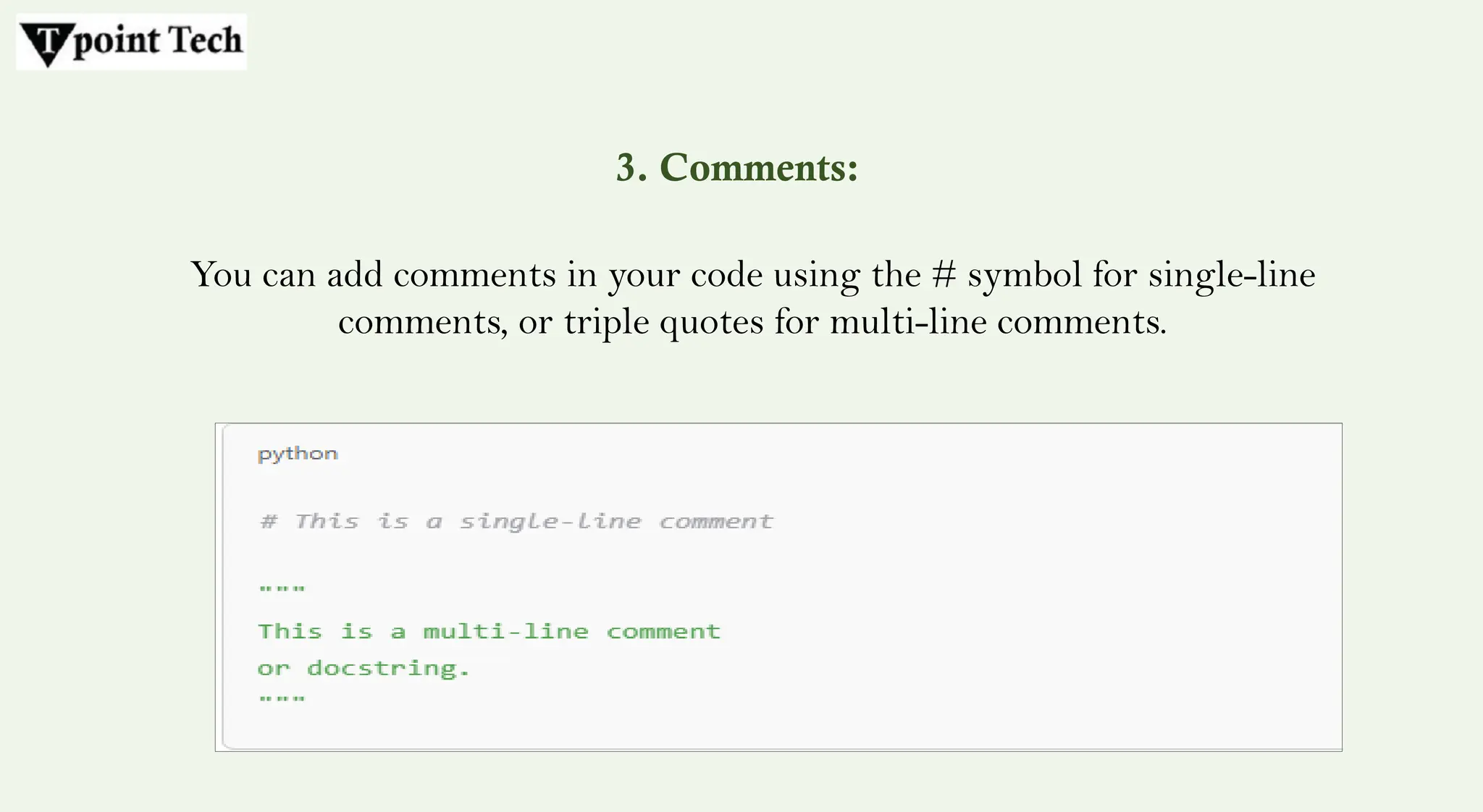 Online Python Tutorial 2025 - Tpoint Tech | PPTX