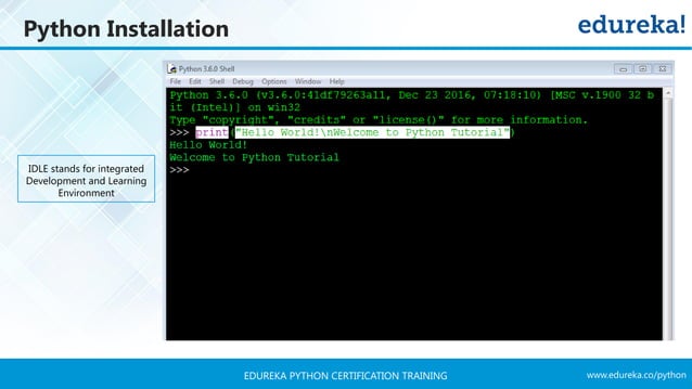 Python Tutorial | Python Tutorial for Beginners | Python Training | Edureka | PDF | Programming ...