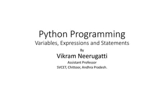 Python unit 1 part-2 | PPT