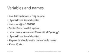 Python unit 1 part-2 | PPT