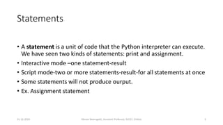 Python unit 1 part-2 | PPT