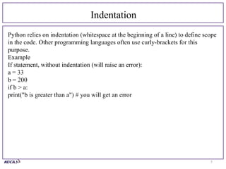 Python Unit it is a python lesson notes. | PPT