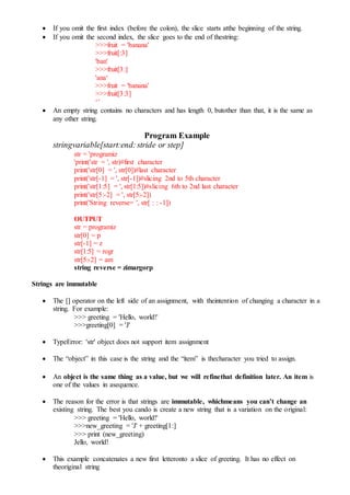 Python unit 3 and Unit 4 | DOCX